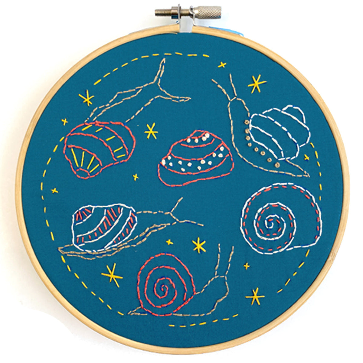Snails Embroidery Pattern – Jennifer Heynen Creative Co.