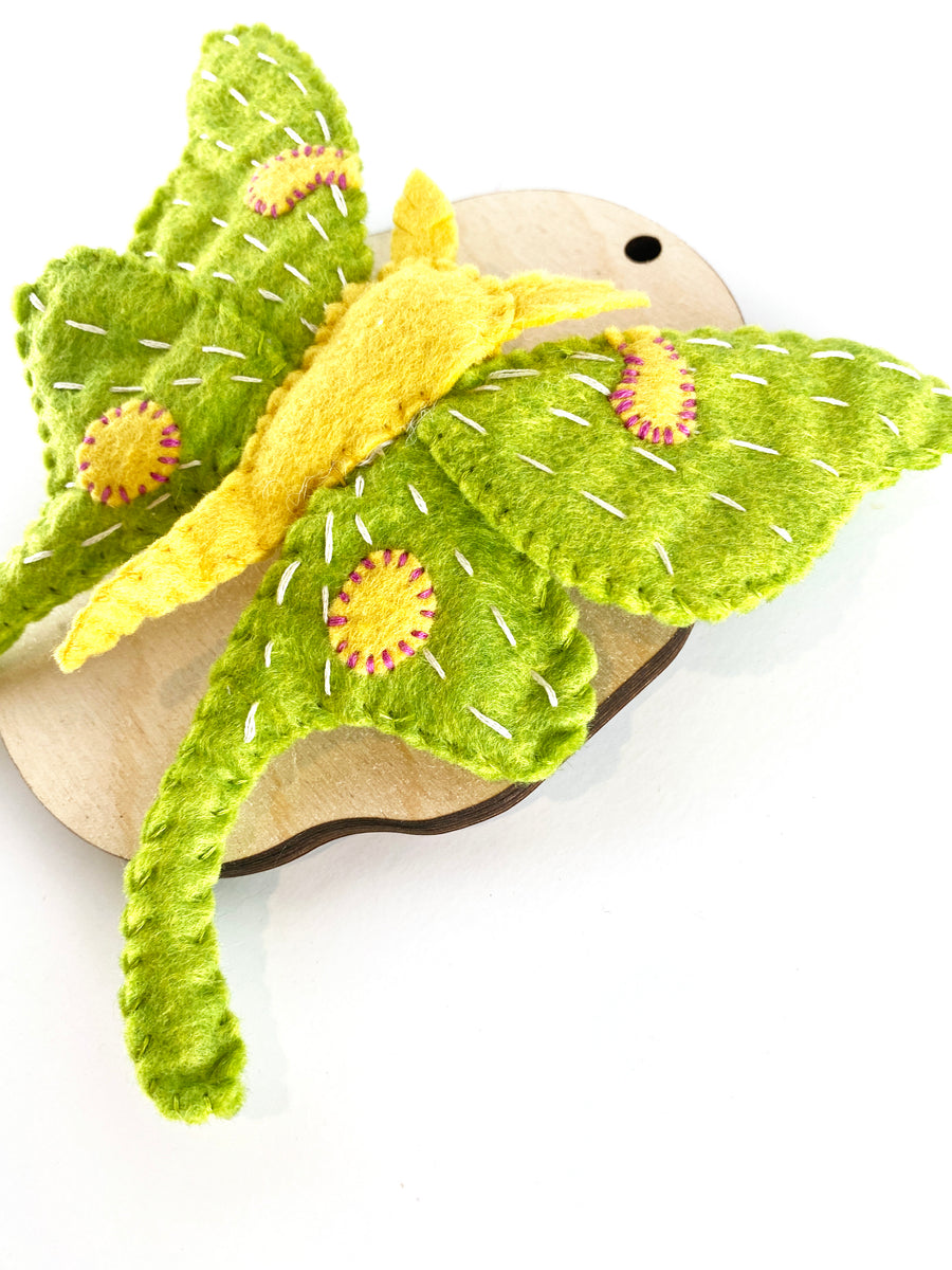 Luna Moth Felt Sewing Pattern PDF – Jennifer Heynen Creative Co.