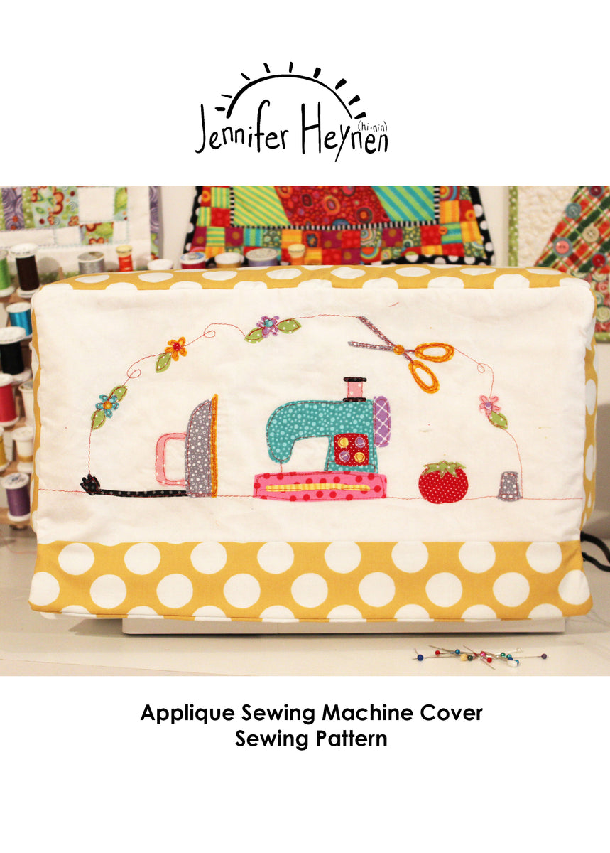 Applique Sewing Machine Cover Sewing Pattern - Digital Download ...
