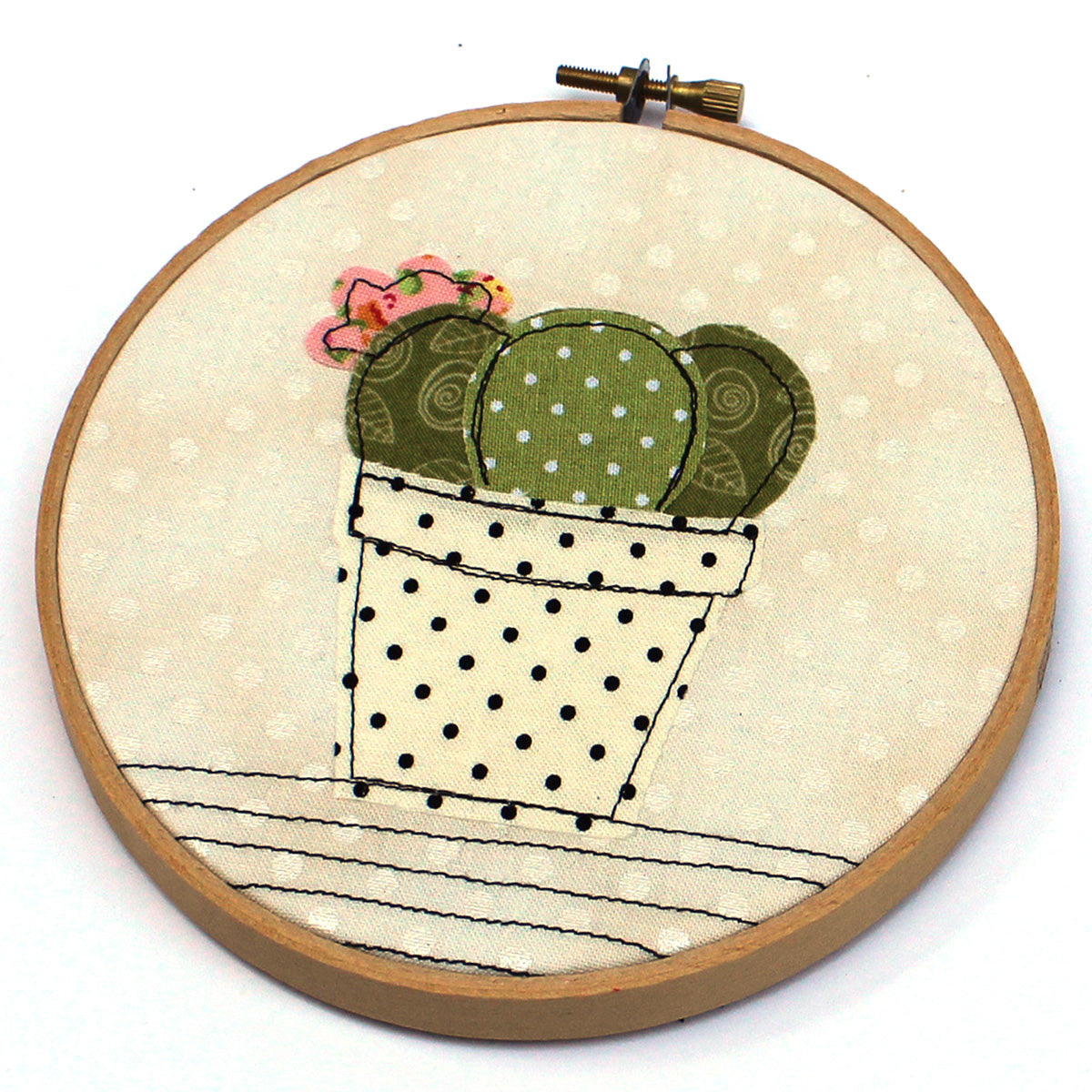 Cactus Applique Hoop Art Sewing Pattern – Jennifer Heynen Creative Co.