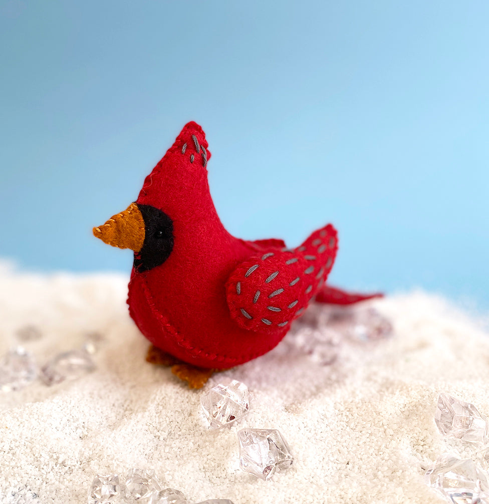 Northern Cardinal Felt Sewing Pattern PDF – Jennifer Heynen Creative Co.